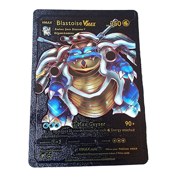 Nintendo | Other | Collectors Blastoise Vmax 35hp Black Gold Pokemon ...